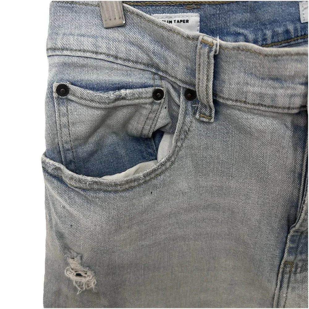 PacSun | Jeans | Pacsun Mens Slim Taper Distressed Light Wash Blue ...